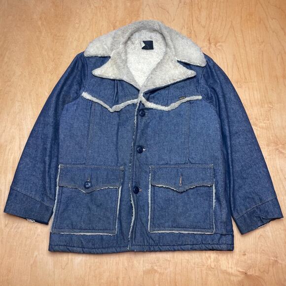 Sears | Jackets & Coats | Vintage Sears Robuck Large Denim Long Sleeve ...